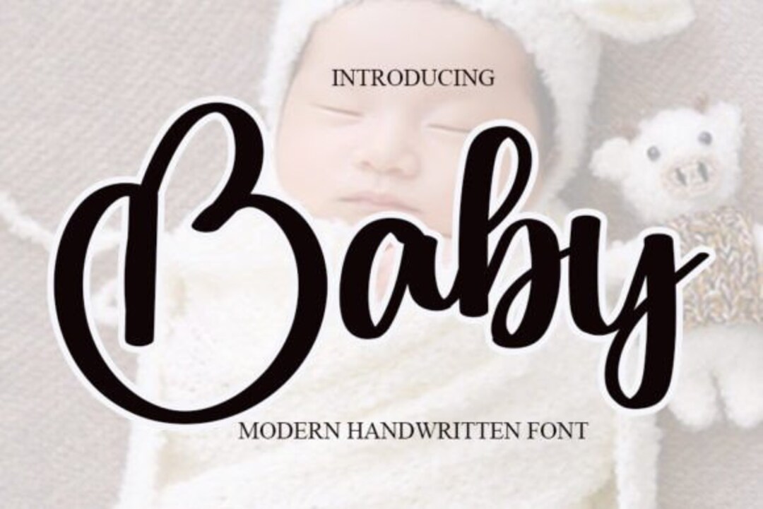 Baby Font - Etsy