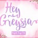 Hey Greysia Font - Etsy