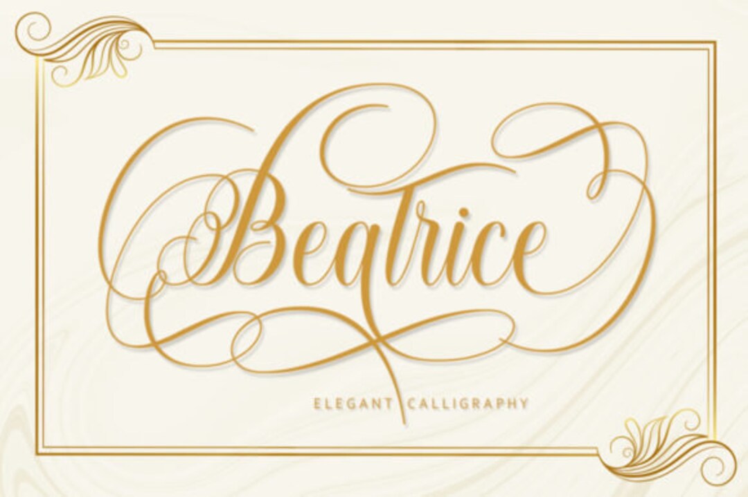 Beatrice Font - Etsy