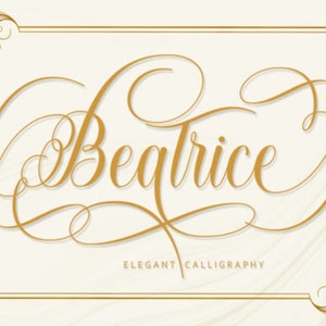 Beatrice Font - Etsy