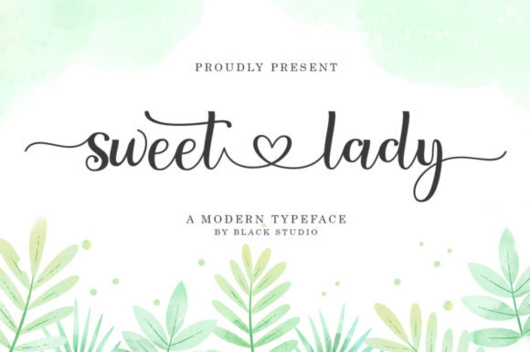 Sweet Lady Font - Etsy
