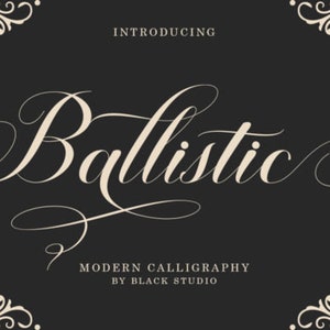 Ballistic Font - Etsy