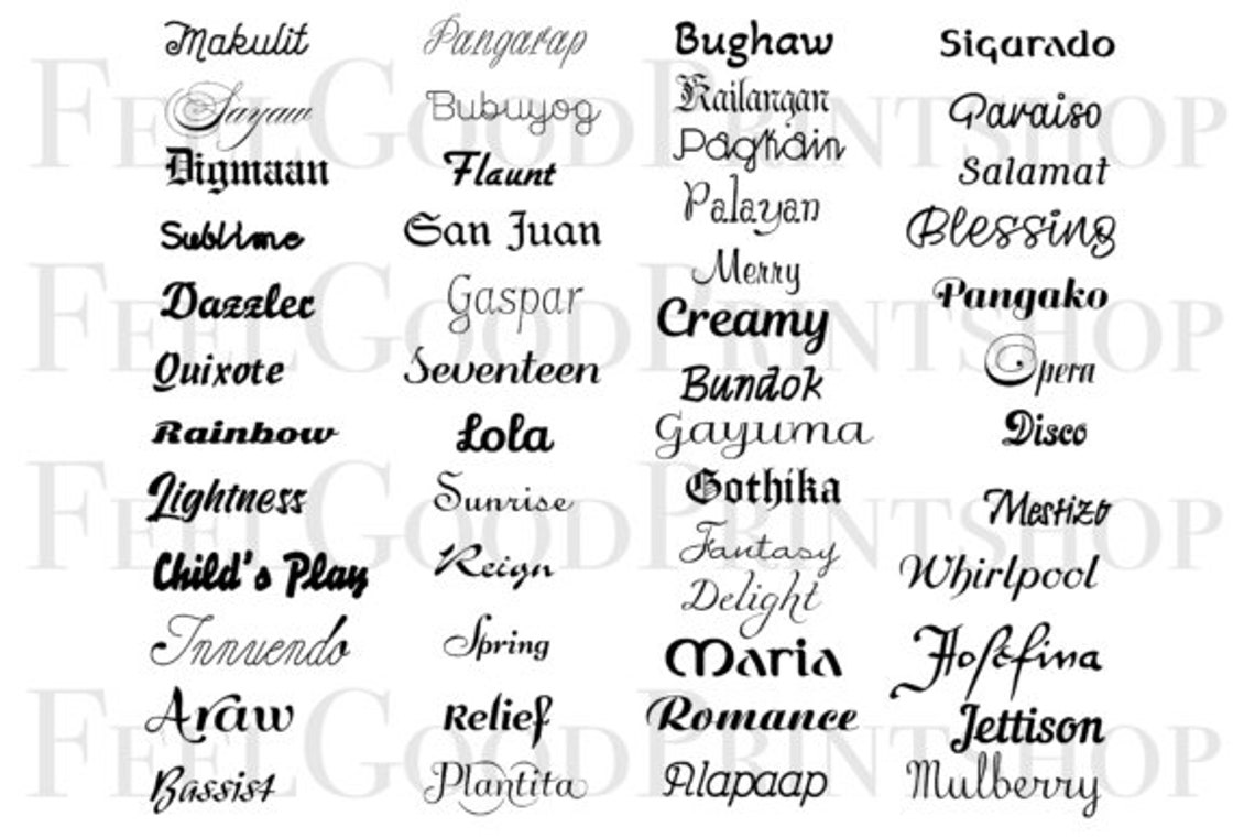 50 Script SVG Fonts Bundle - Etsy