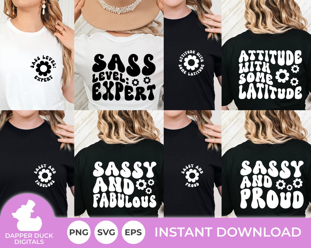Sassy Bundle Volume 1 SVG File, PNG File, Groovy Cricut Files ...
