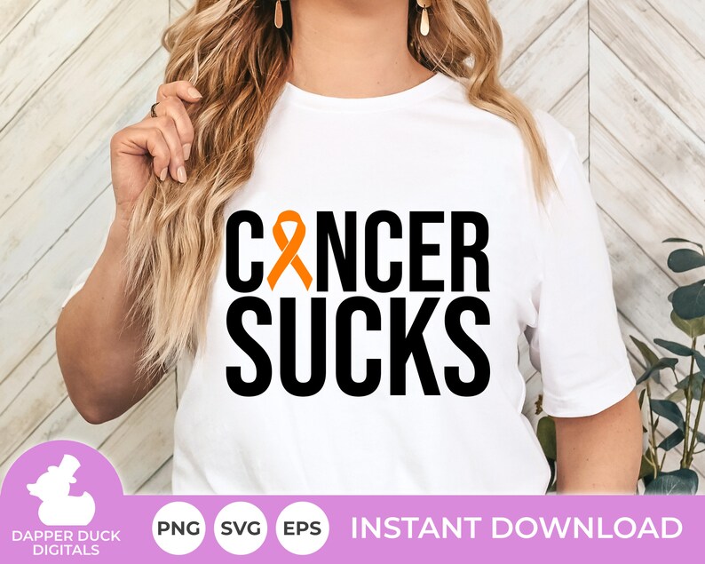 Cancer Sucks Cut Files, SVG Files, PNG Files, Cancer Support Designs ...