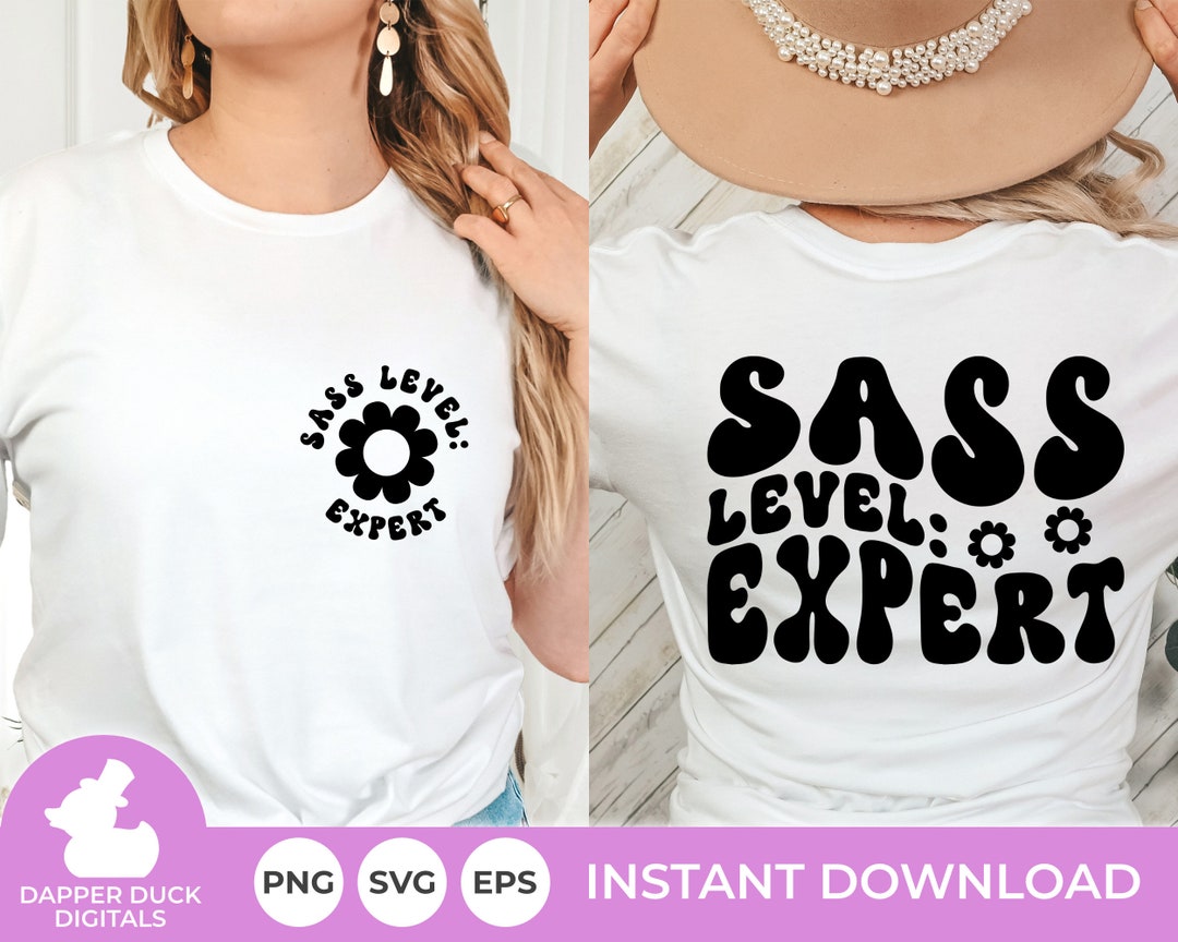 Sass Level: Expert SVG File, PNG File, Groovy Cricut Files, Silhouette ...
