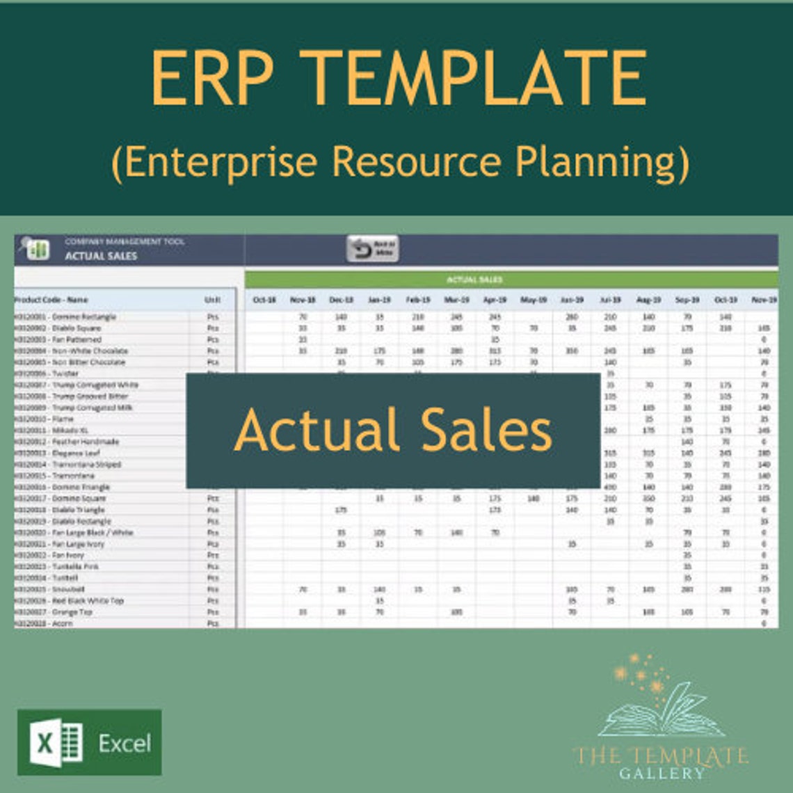 ERP System Template for Business 【excel】 - Etsy