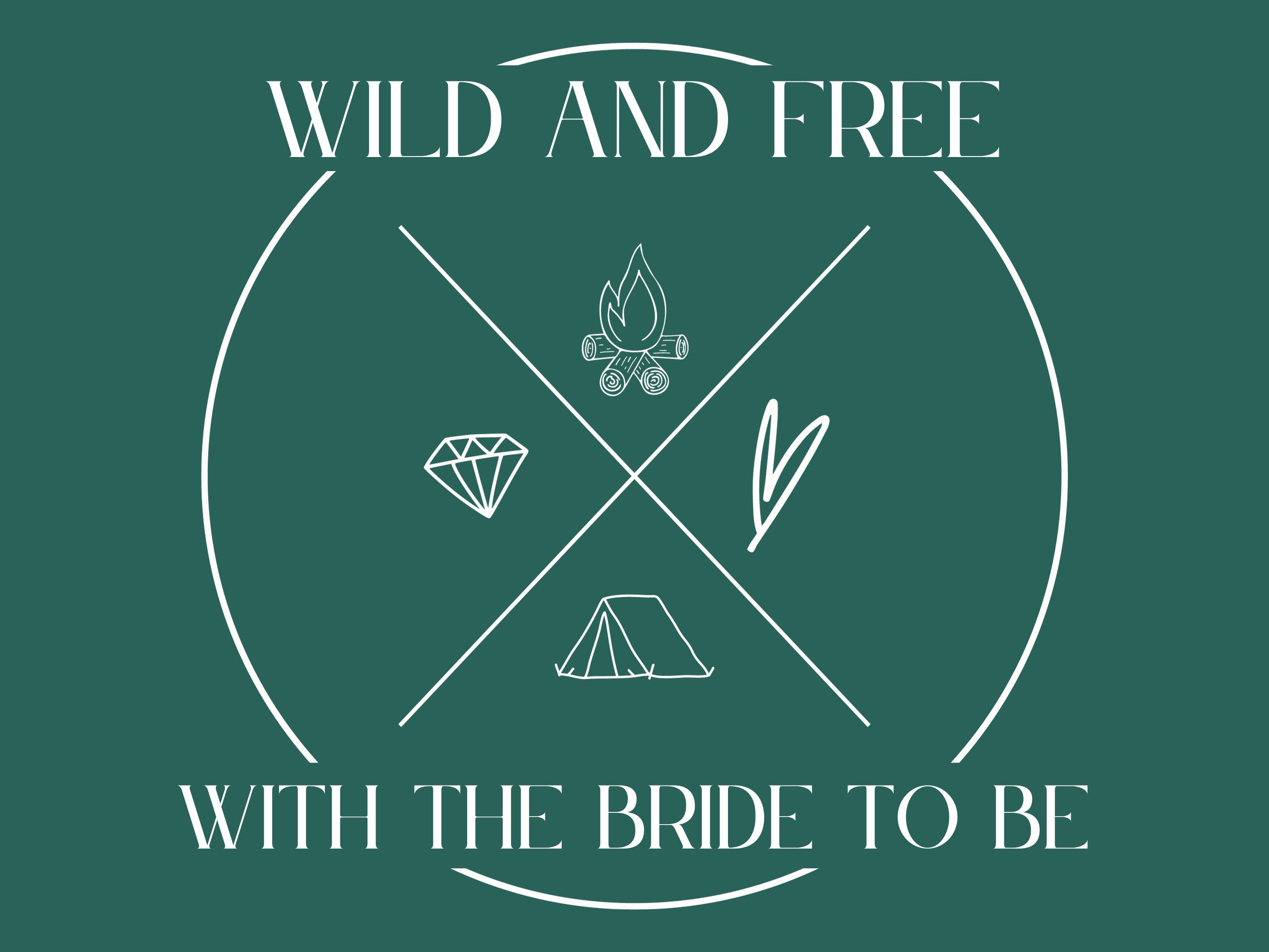 Custom Camp Bride Logo, Last Trail Bachelorette Logo Set, I Do Cabin ...