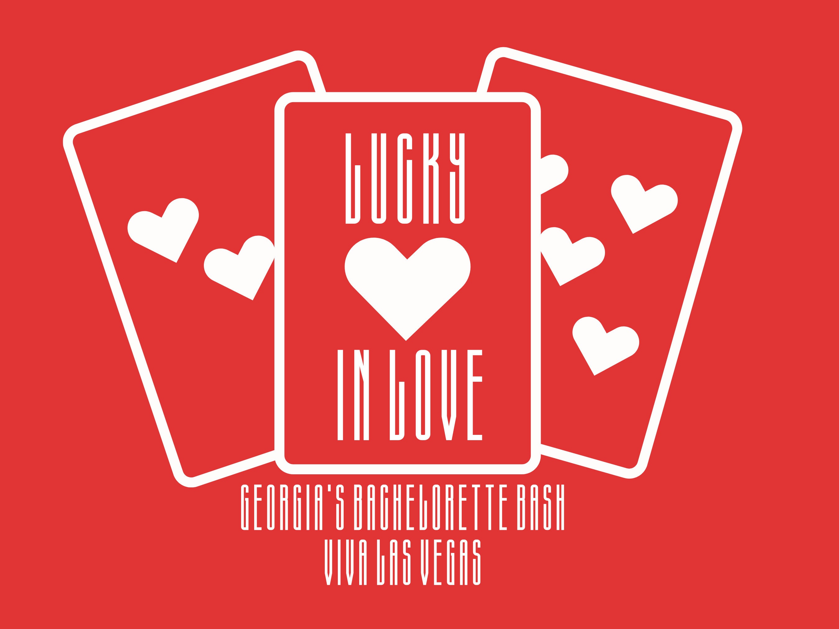 Vegas Bachelorette Party Logo, Lucky in Love Bachelorette, Viva Las ...