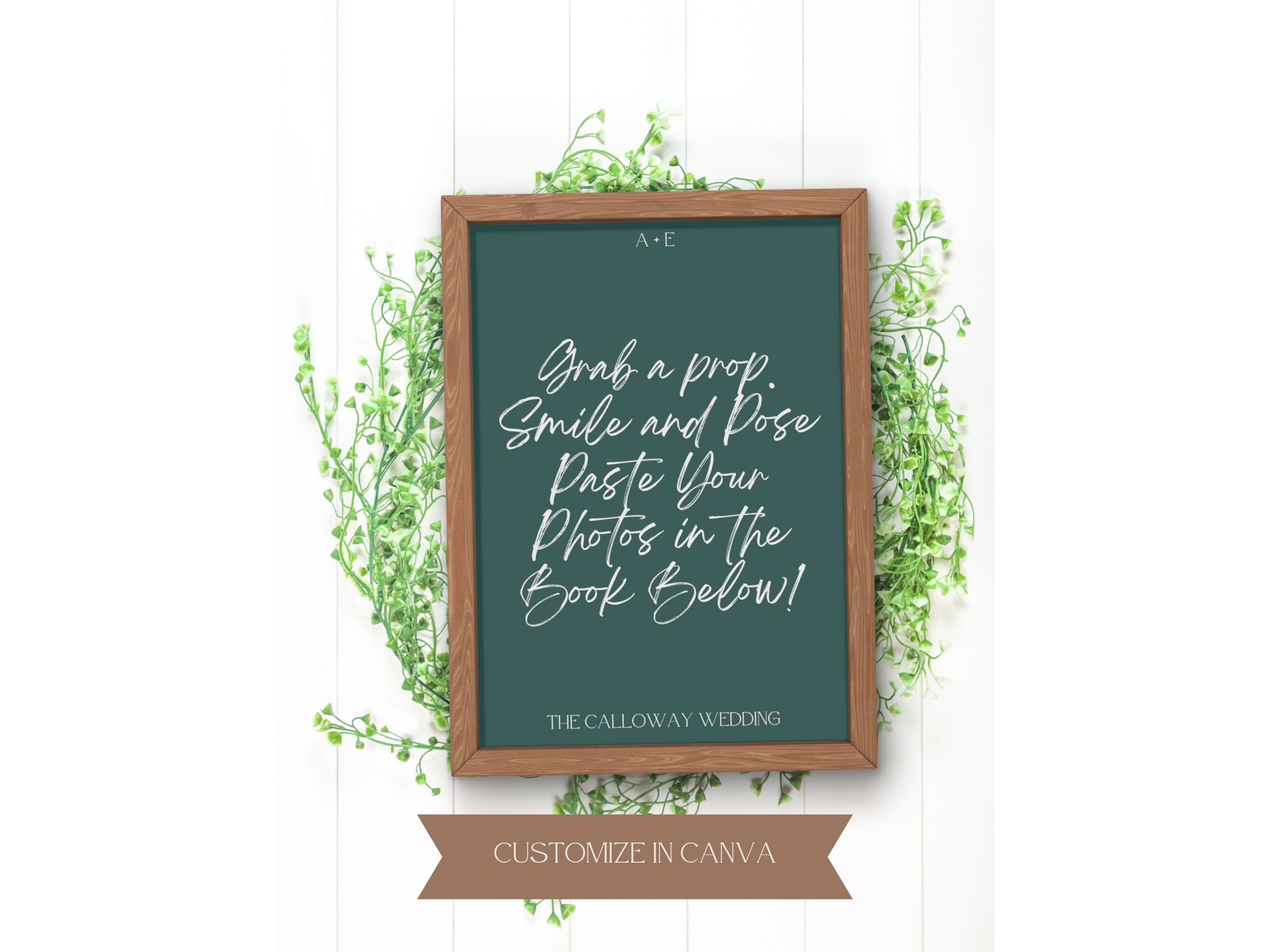 Moody Photo Booth Sign, Modern Wedding Signage, Custom Photo Booth Sign ...