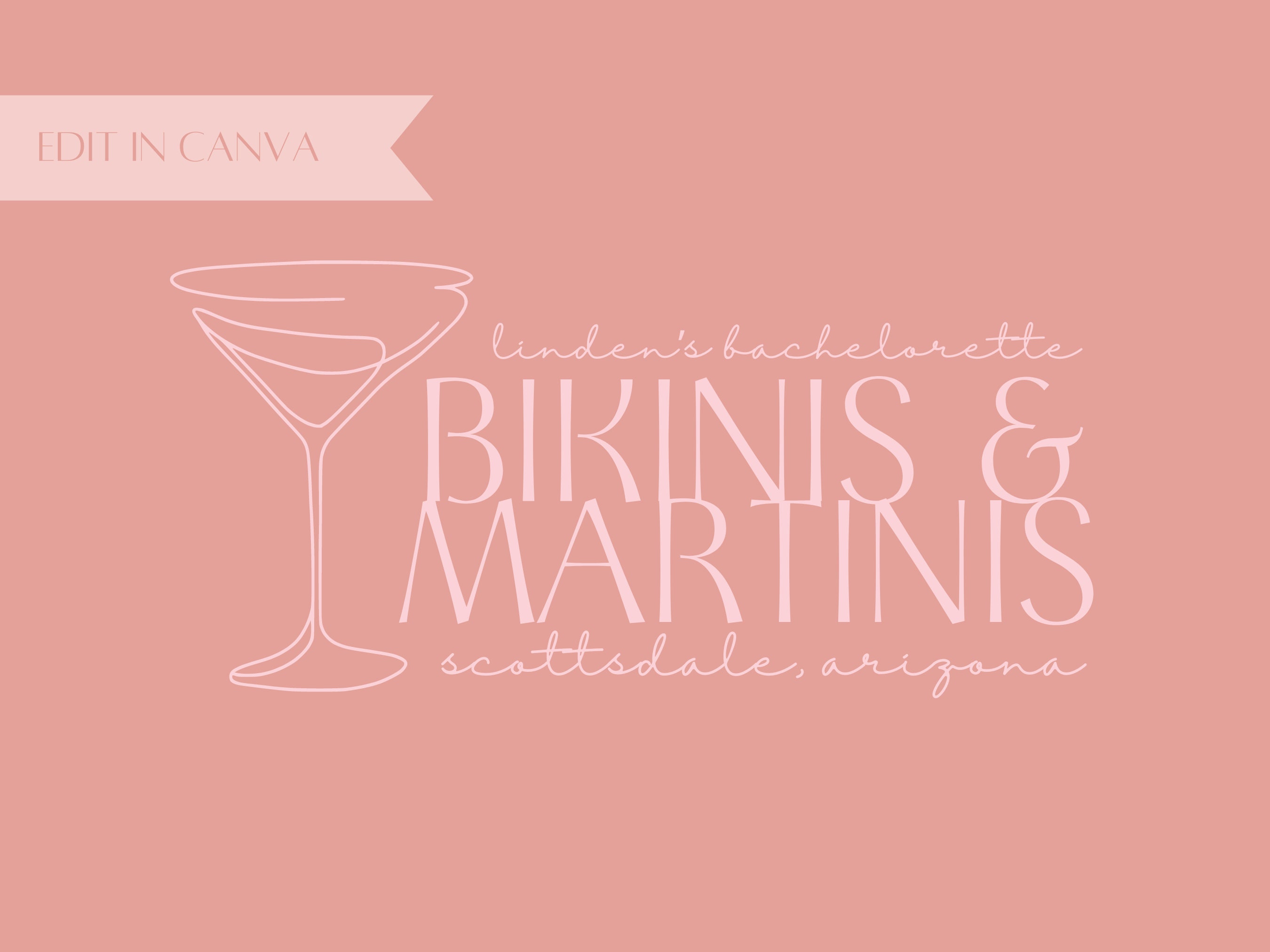 Custom Desert Bachelorette Logo, Scottsdale Bachelorette Party Logo ...