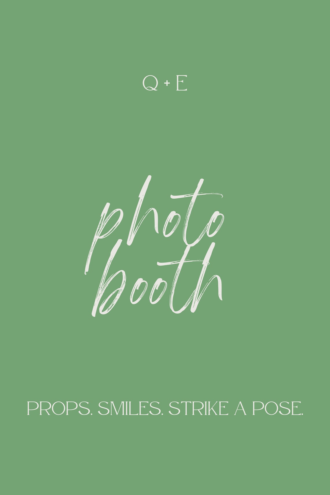 Photo Booth Sign Photo Booth Template Custom Photo Booth Sign Minimal ...