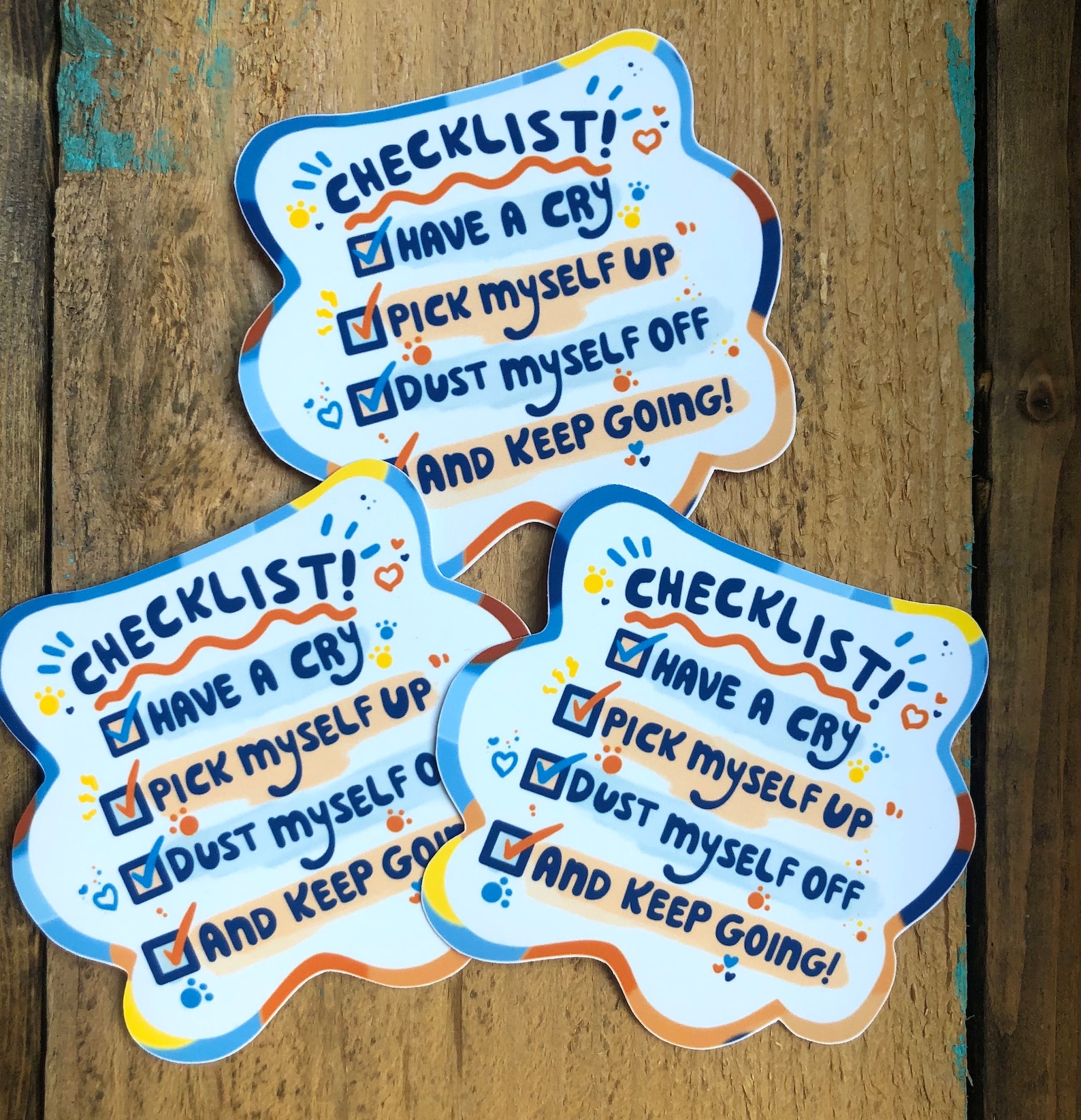 Bluey Bingo Checklist Stickers Cute Inspiring Sticker Good for Water ...