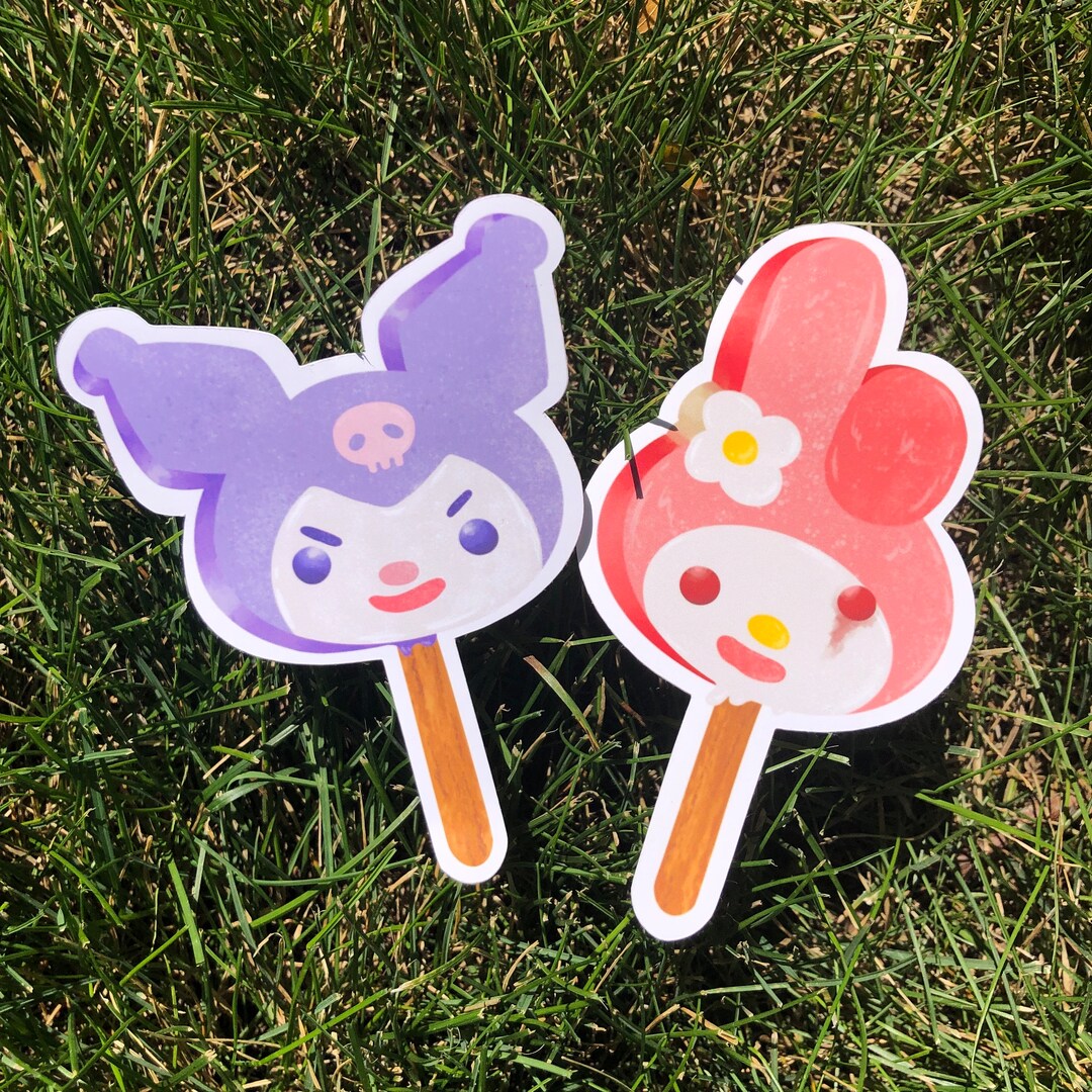 My Melody Kuromi Best Friend Character Popsicle Stickers - Etsy