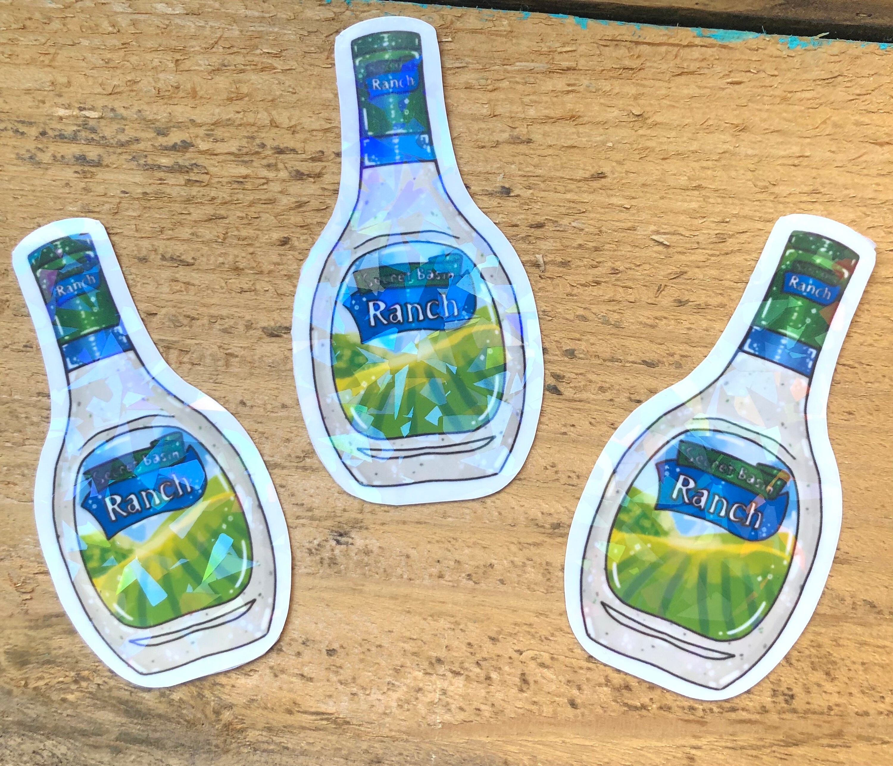 Funny Ranch Dressing Sticker: Holographic Waterproof Vinyl - Etsy