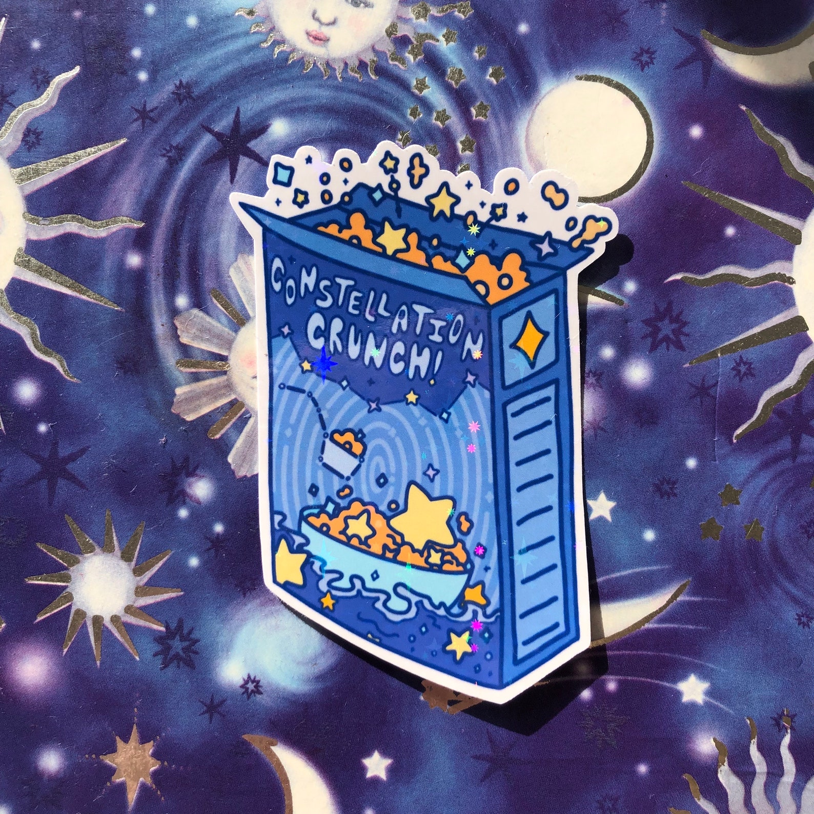 Celestial Cereals Stickers: Space Themed Holographic Stickers - Etsy