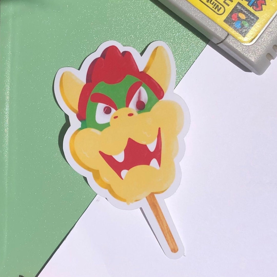 Bowser Popsicle Sticker: Waterproof Video Game Art - Etsy