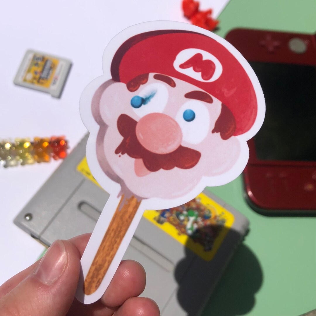 Mario Character Popsicle Stickers | Funny Video Game Stickers | Good ...