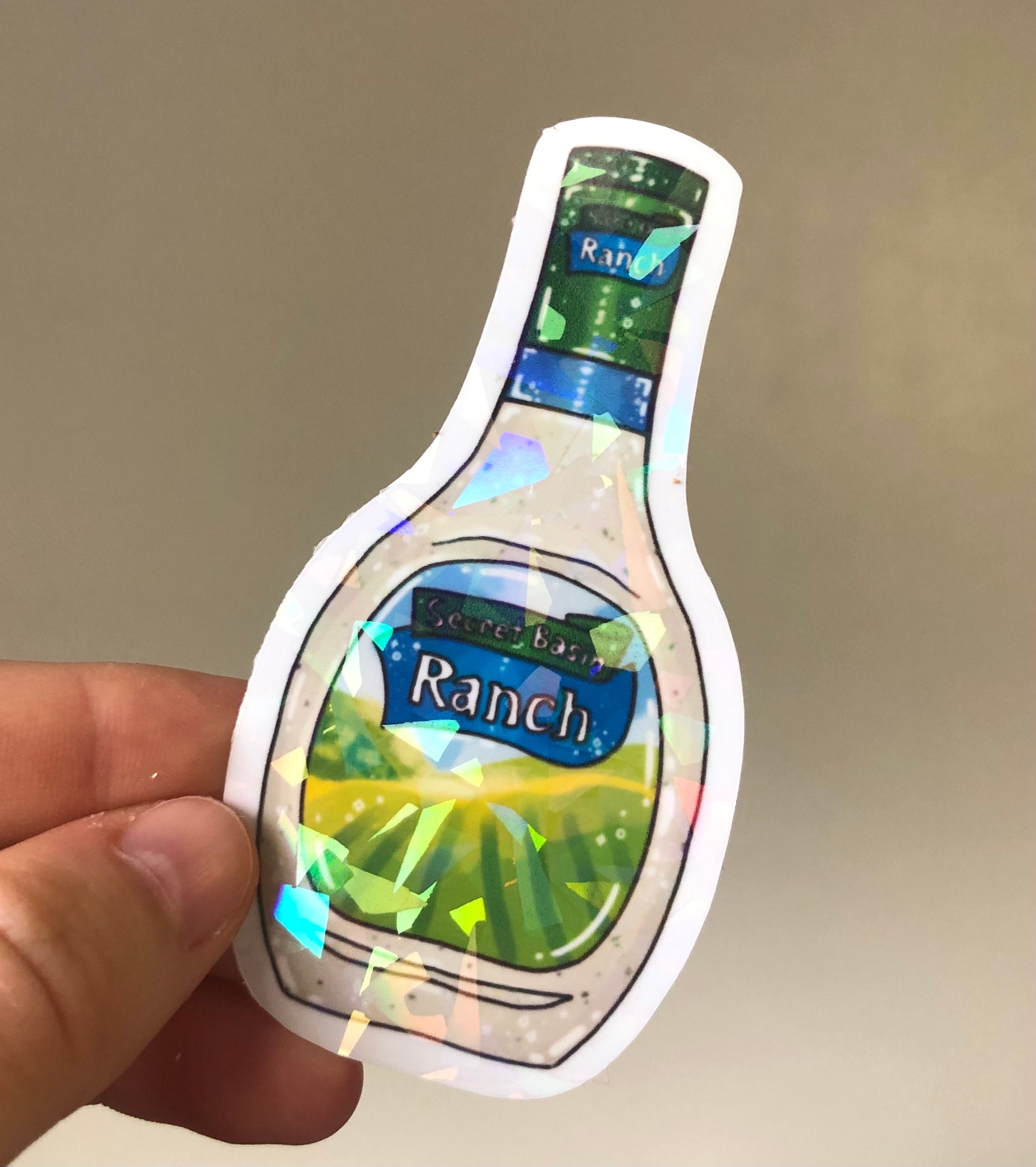 Funny Ranch Sticker | Holographic Sticker | Ranch Dressing | Waterproof ...