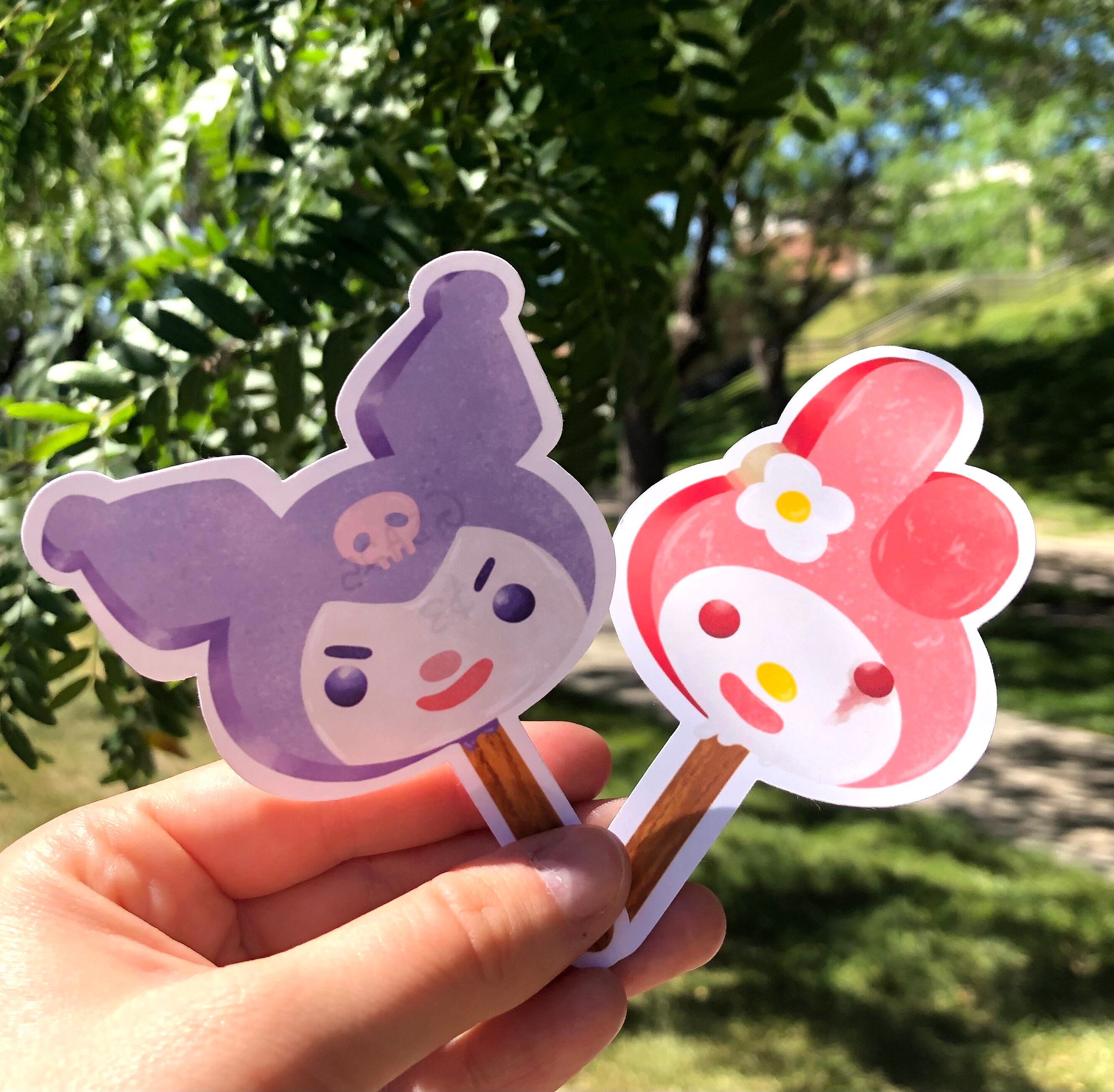 My Melody Kuromi Best Friend Character Popsicle Stickers - Etsy