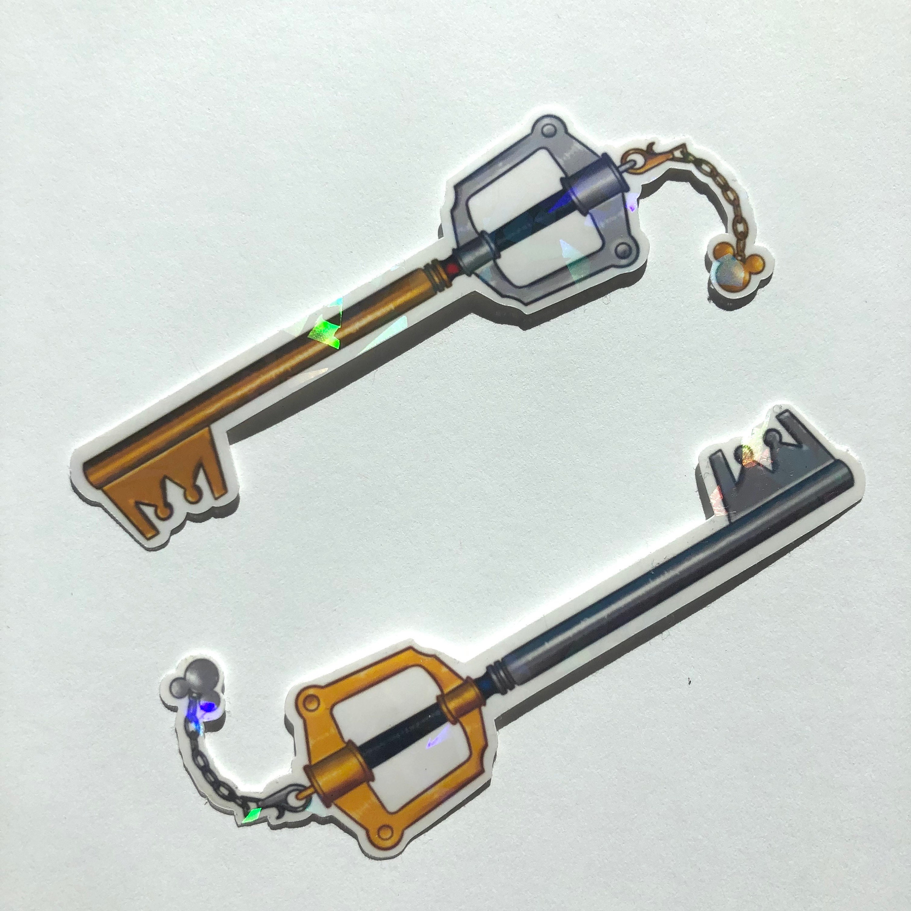 Kingdom Hearts Keyblade Stickers Holographic Sticker Laptop Water ...