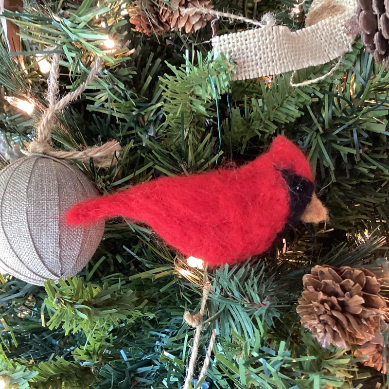 Felt Cardinal Ornament - Etsy
