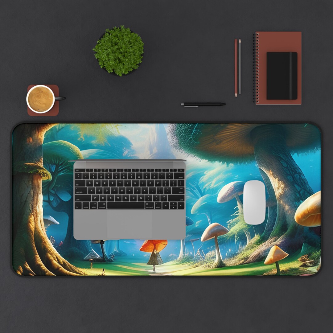 Mushroom Cottagecore Desk Mat,gaming Mat,desk Cover,computer Mat,tech ...