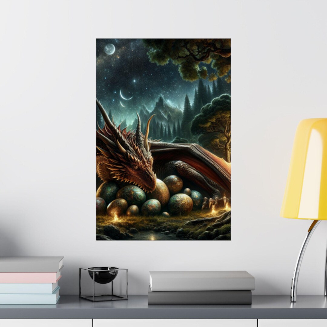 Dragon Matte Vertical Posters,dragoncore Wall Art Princesscore ...