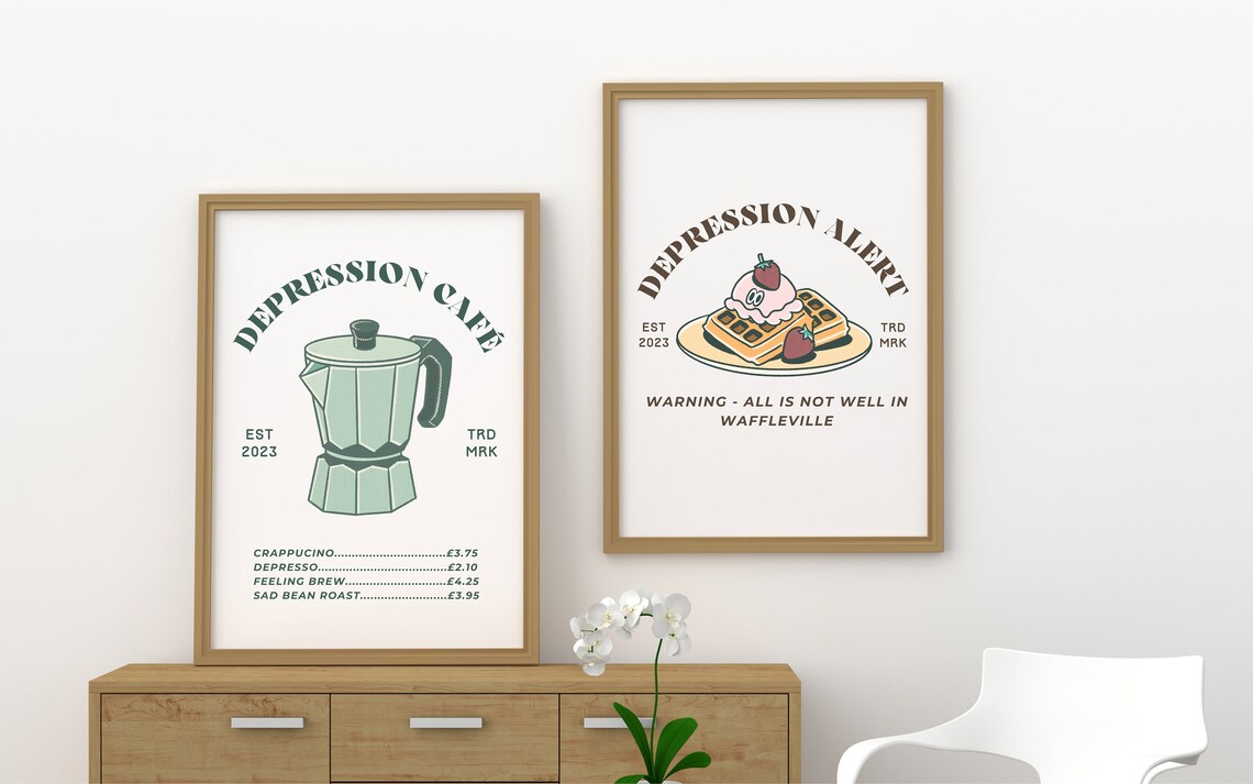Depression Awareness Poster Mental Health Gift Depression - Etsy