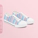 Trans Flag Stripes Sneakers | Low Top Transgender Pride Shoes - Etsy