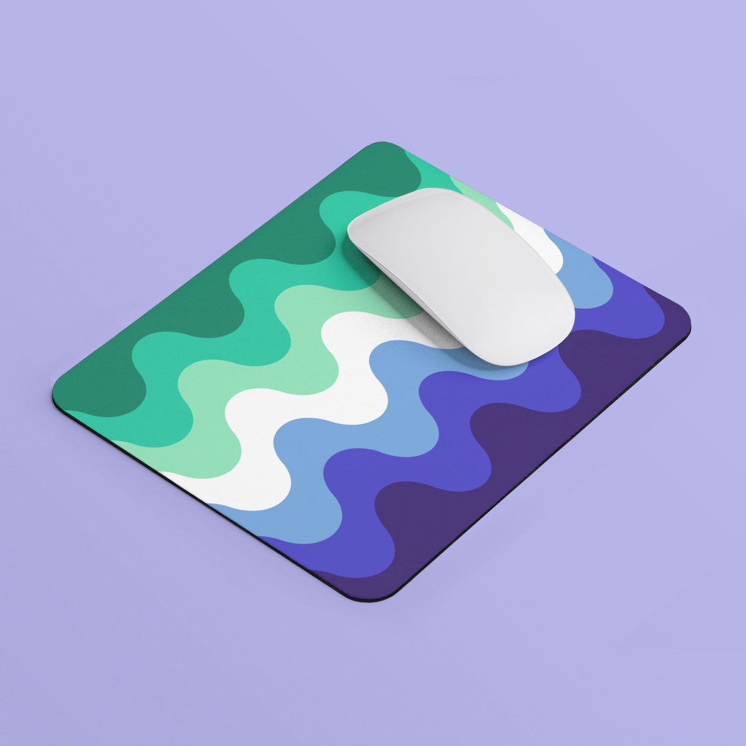 Subtle Mlm/gay Pride Waves Mouse Pad | Rectangle Mouse Pad | Gay Pride ...