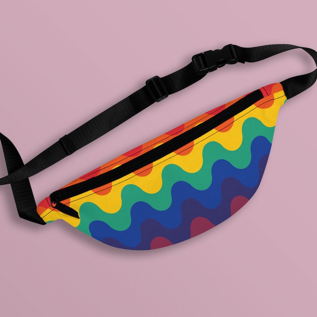 Rainbow Flag Waves Fanny Pack | LGBTQ+ Pride Gift - Etsy