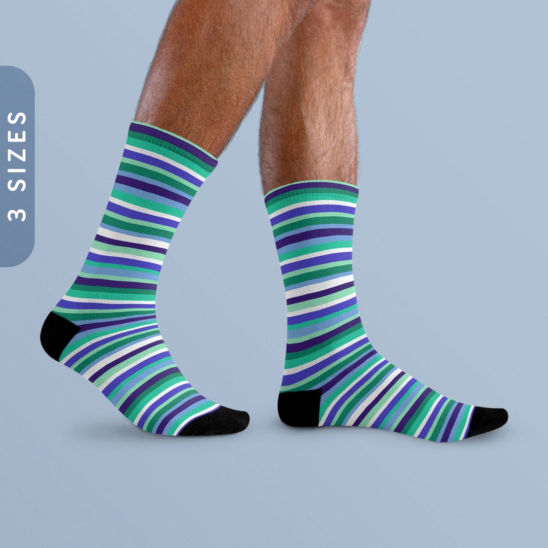 MLM Gay Pride Socks | Gay Pride Flag Stripes Sublimation Socks | MLM ...