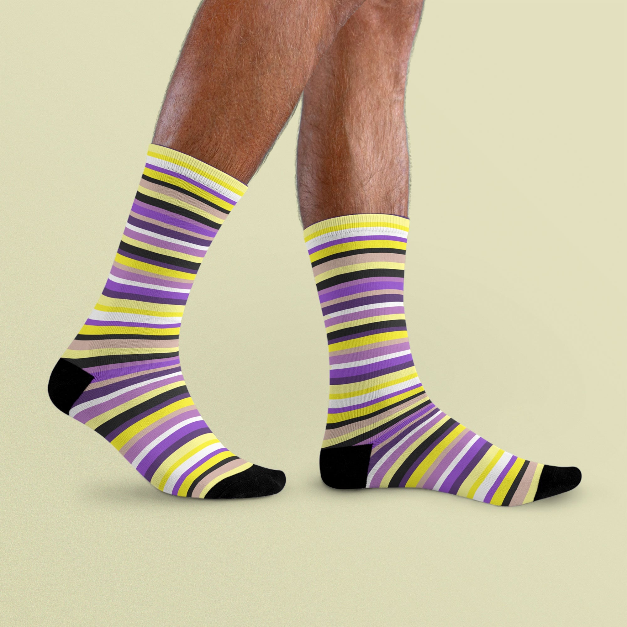 Nonbinary Pride Socks Nonbinary Pride Flag Stripes - Etsy