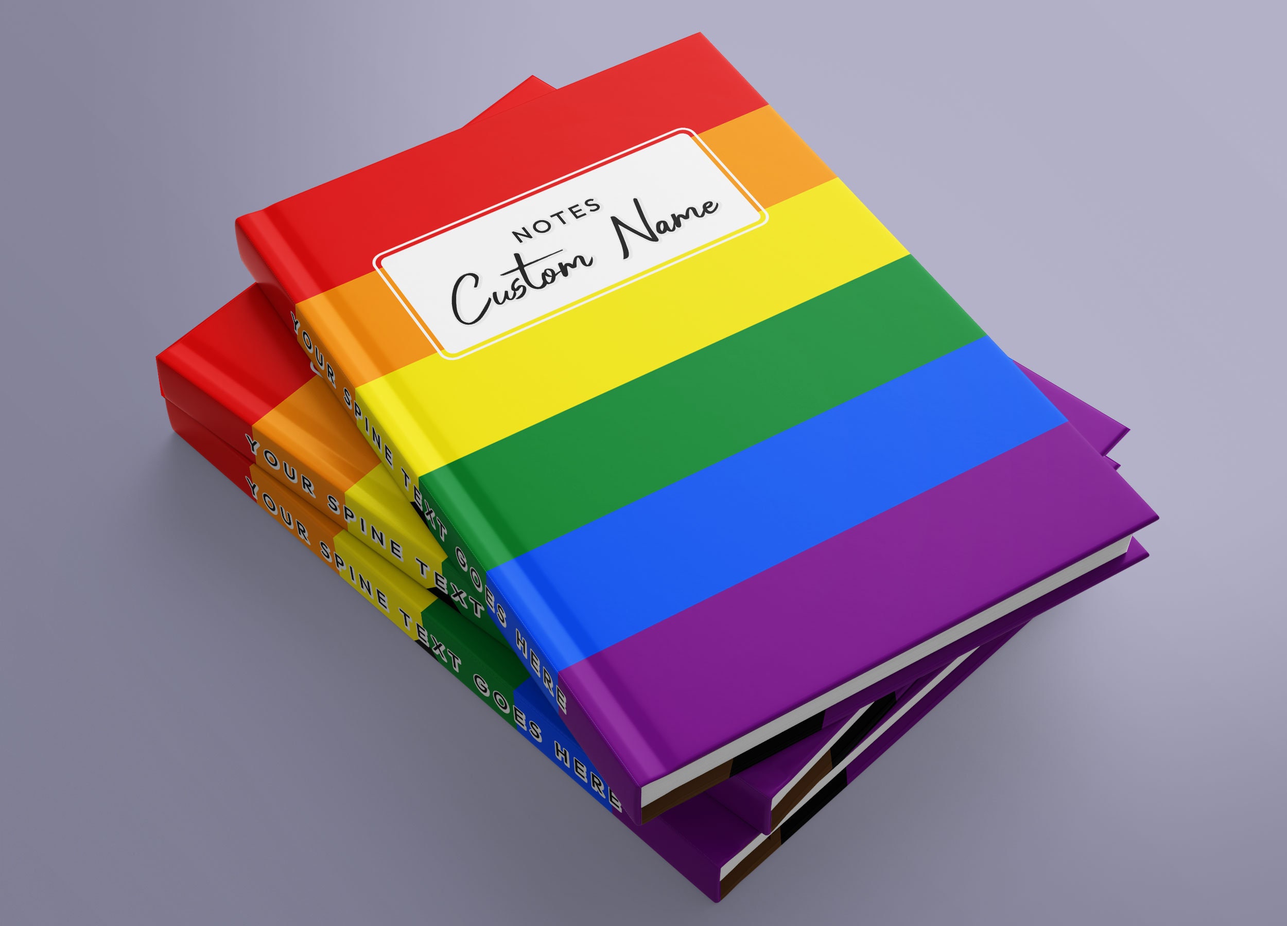 Personalized Progress Pride Flag Journal Customizable Hardcover ...