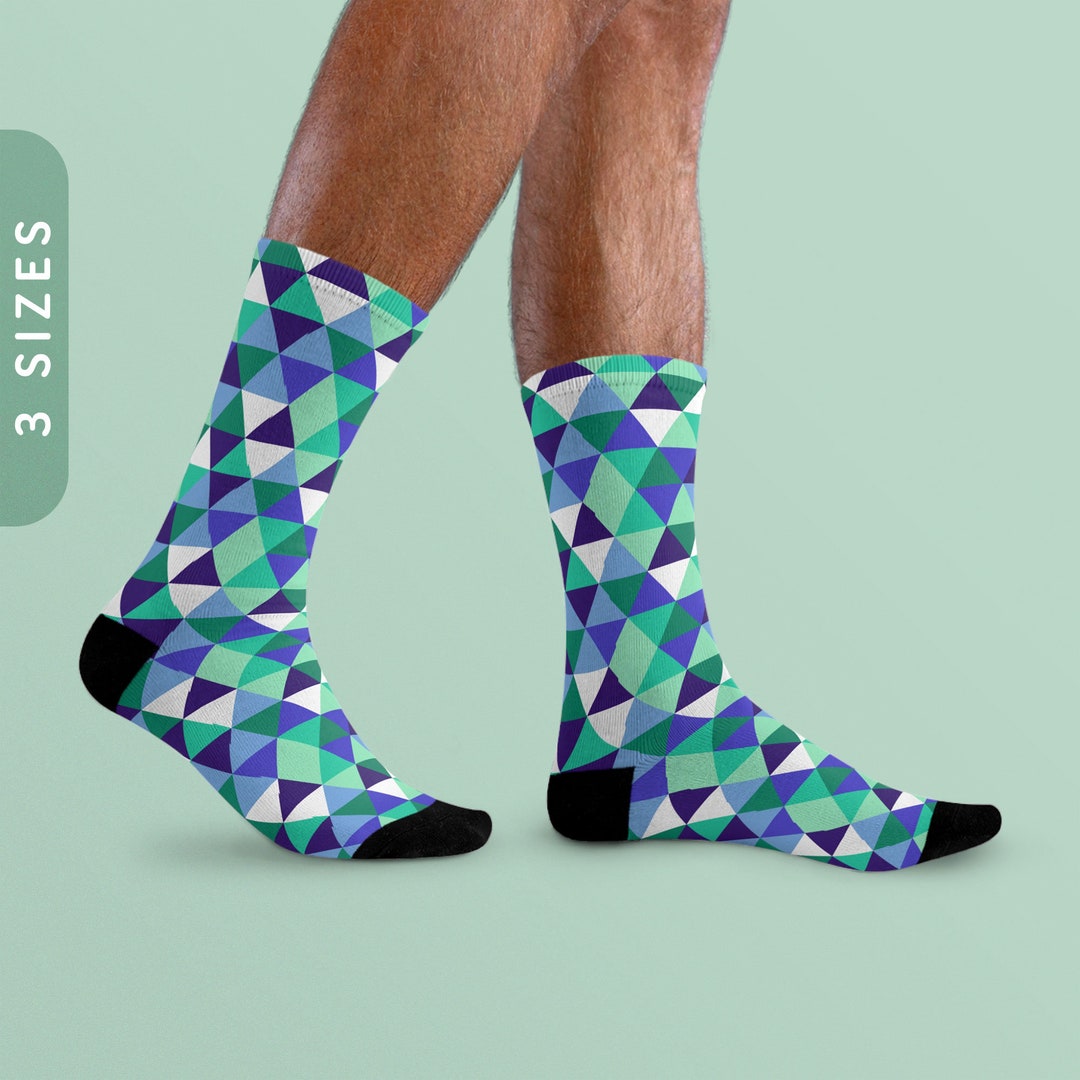 MLM Gay Pride Socks | Gay Pride Flag Triangles Sublimation Socks | MLM ...