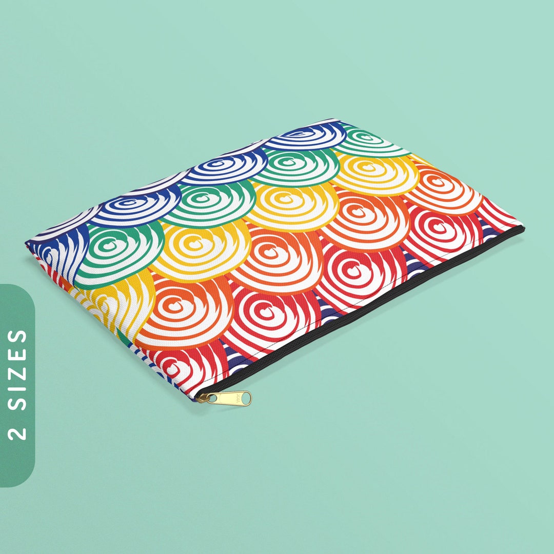 Rainbow Swirls Accessory Pouch | Pride Zip Pouch | LGBTQ Pride Coin ...