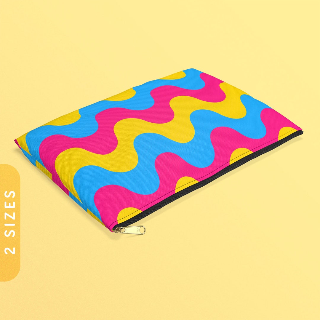 Pansexual Waves Accessory Zip Pouch Subtle Pan Pride Coin Purse Subtle ...