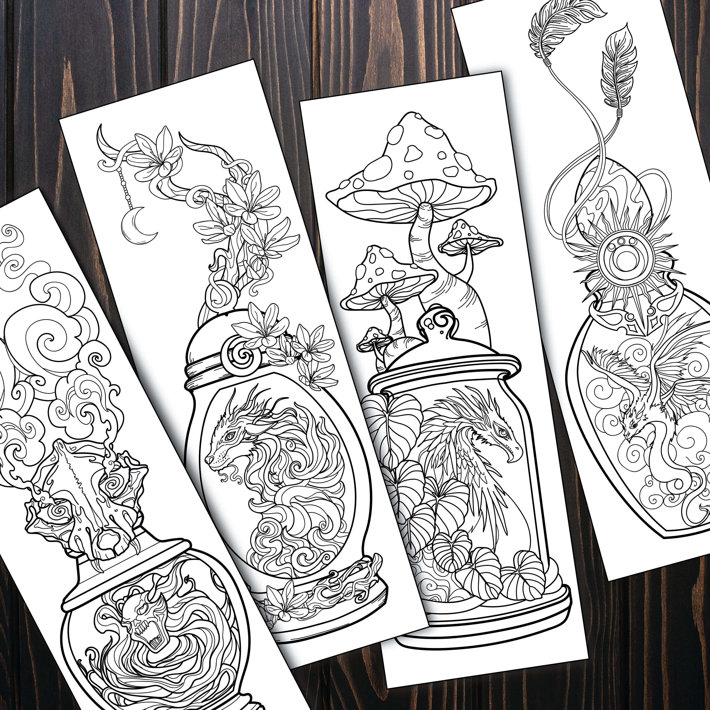 Mystical Magical Creatures in Jars Spells and Elixirs Magical Sorcerers ...