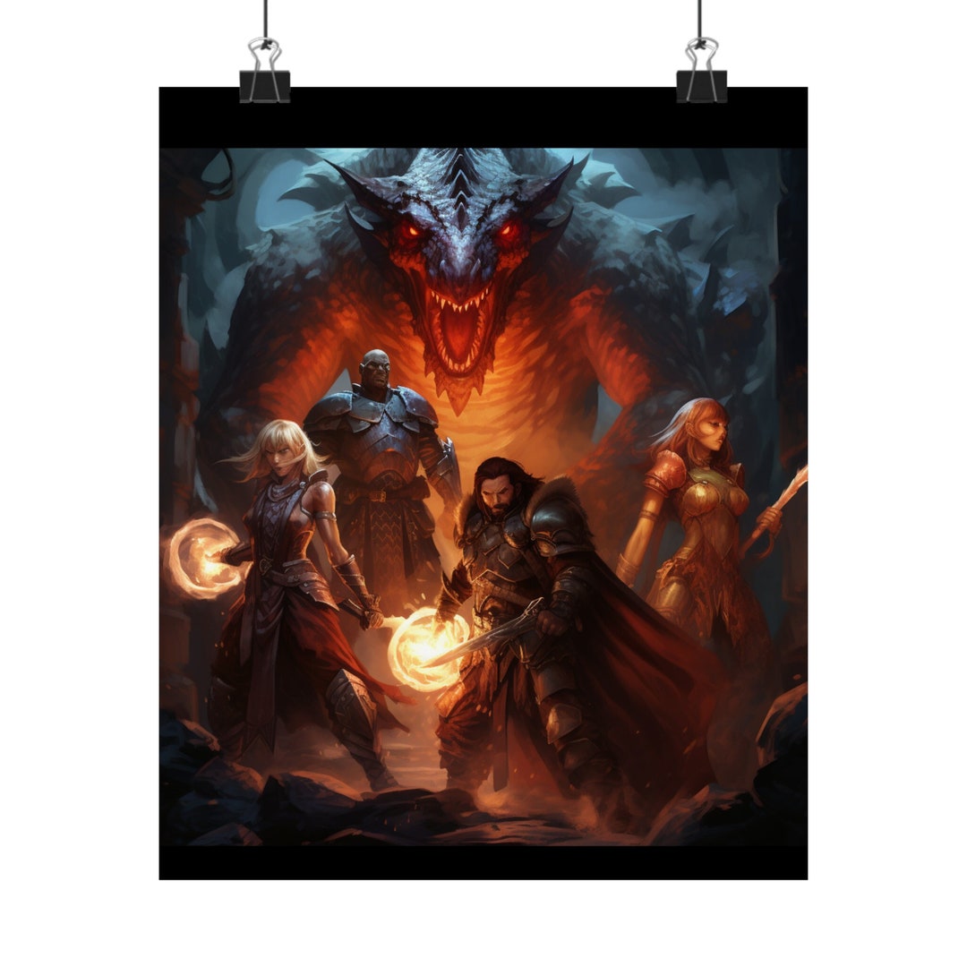 Fantasy Adventure Team Posters - Etsy
