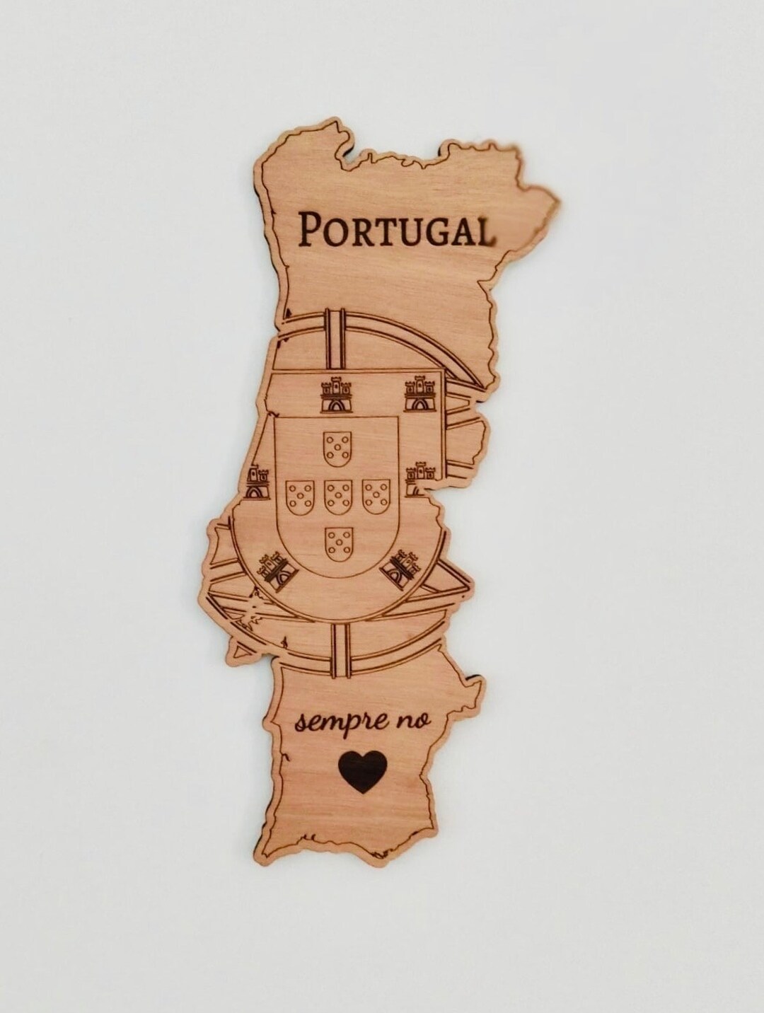 Wooden Decoration Portugal Country Map Large Format Customizable ...