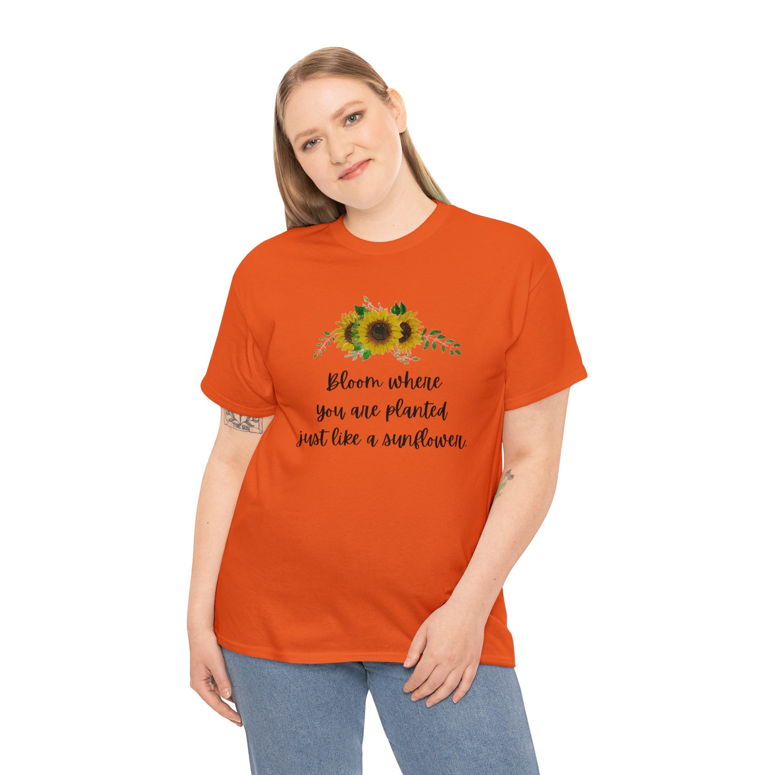 Sunflower Spray T-shirt | Joyce P Bryant | Original Art | Unisex Cotton ...