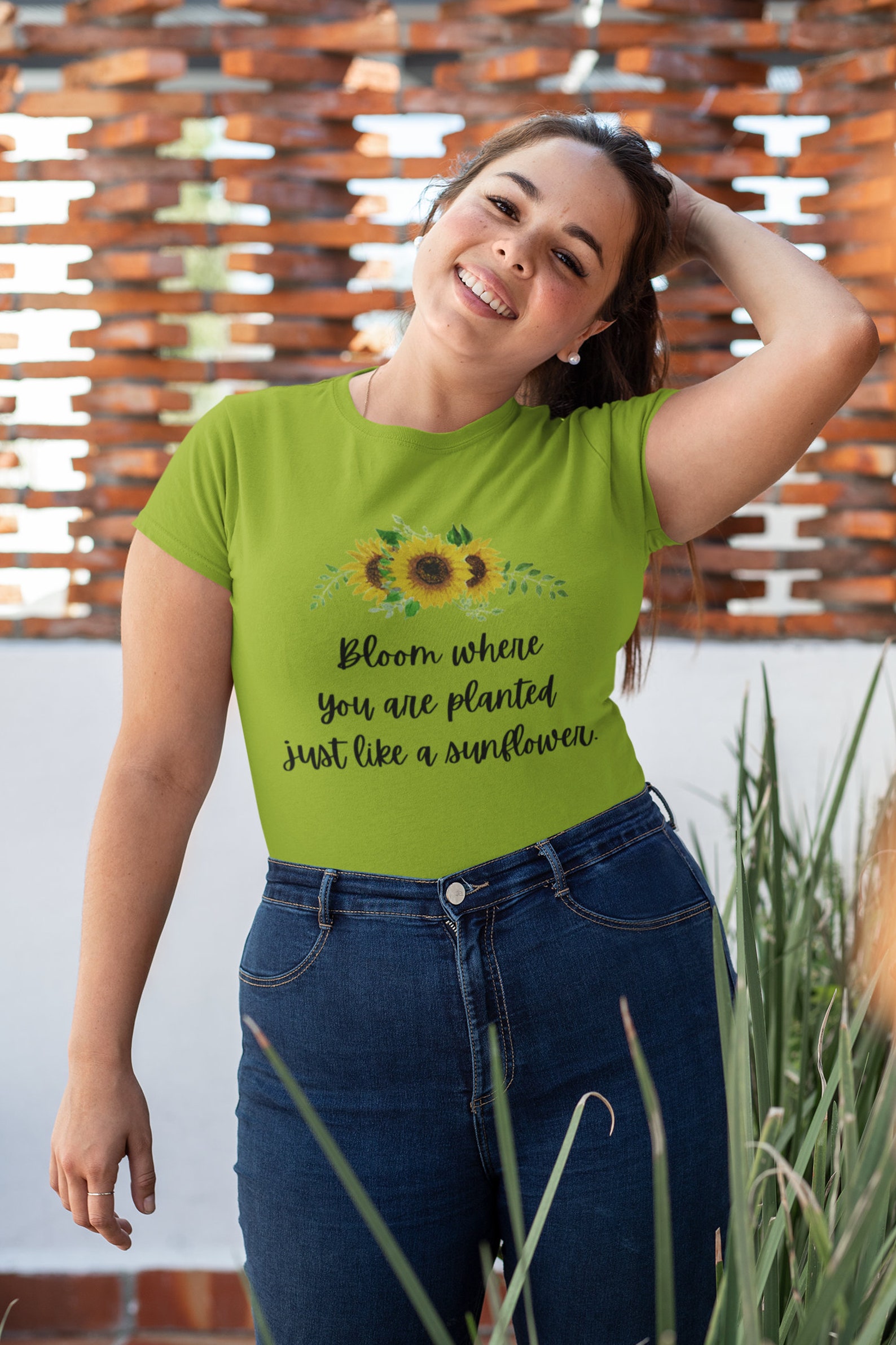 Sunflower Spray T-shirt | Joyce P Bryant | Original Art | Unisex Cotton ...