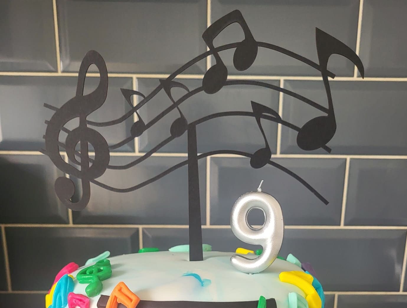 Music Note Cake Topper - Etsy