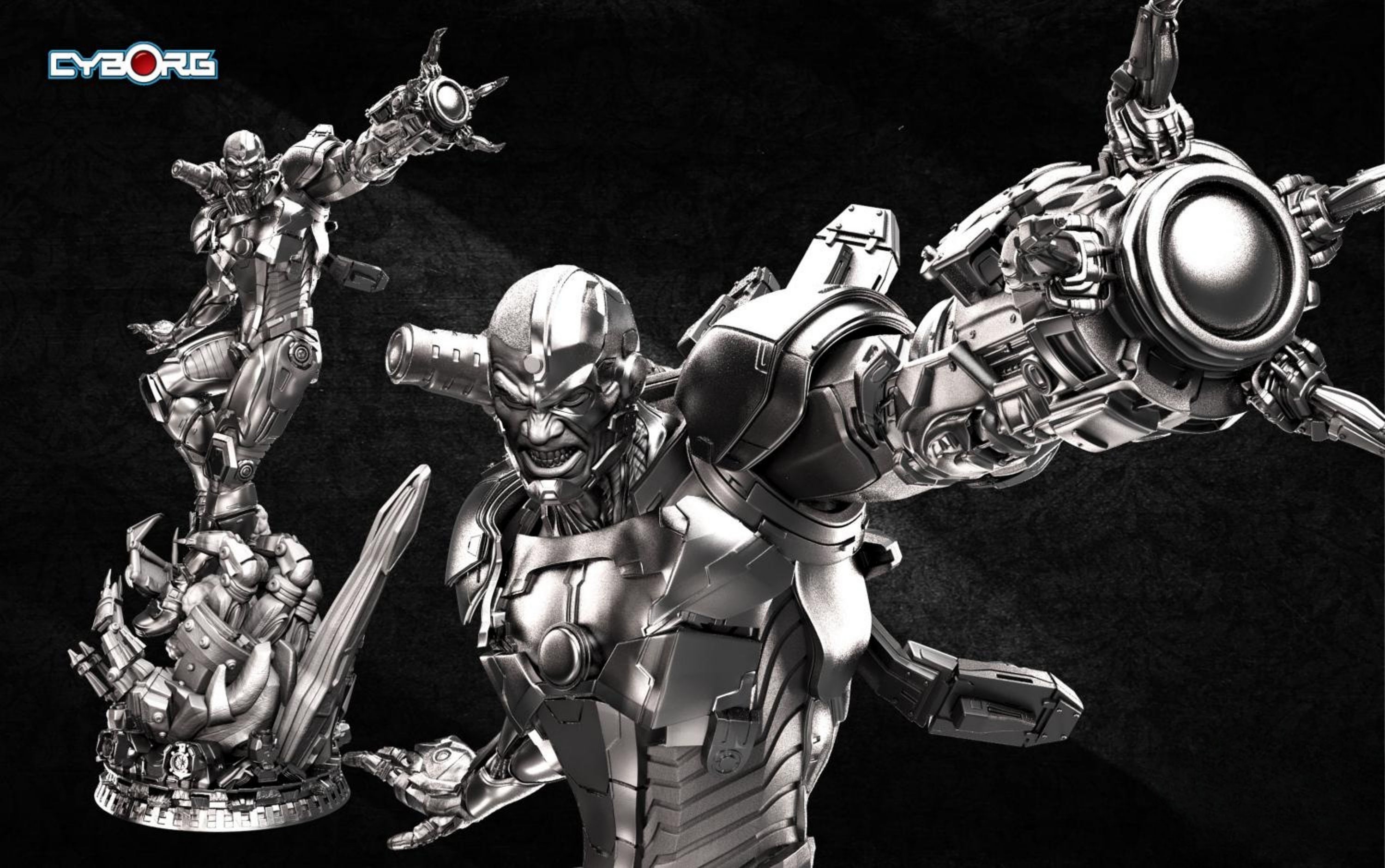 Cyborg STL File, 3D Model, 3D Print Model, Movie Lover, Action Figure ...