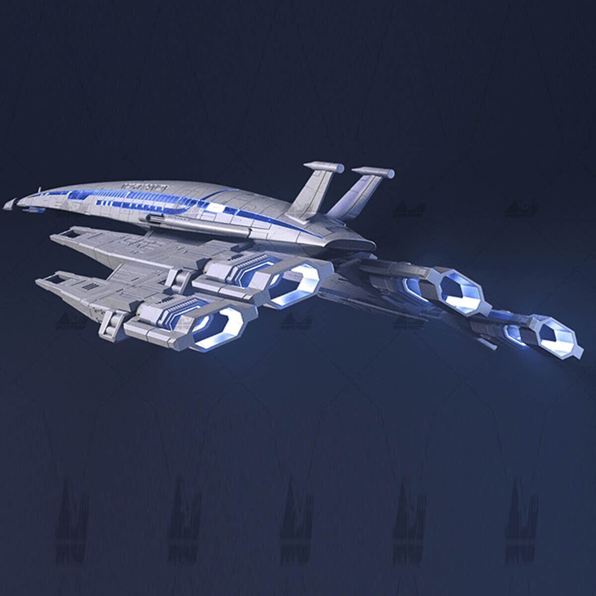 Normandy SR2 , Mass Effect STL File, 3D Model, 3D Print Model, Movie ...