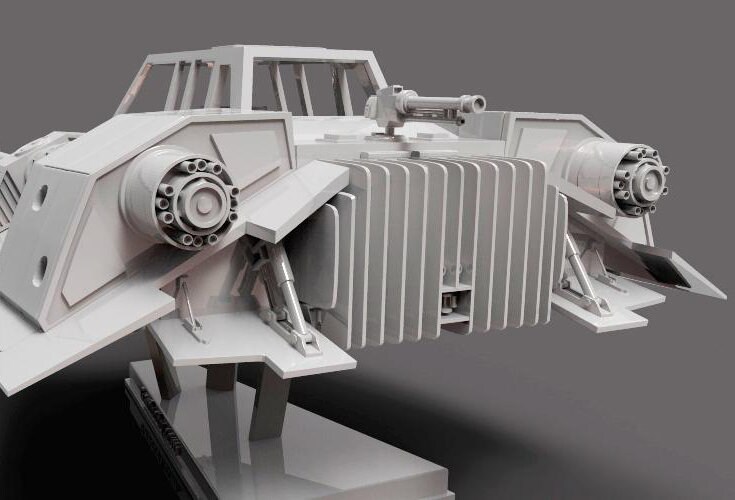 Star Wars T47 Air Speeder STL File, 3D Model, 3D Print Model, Movie ...