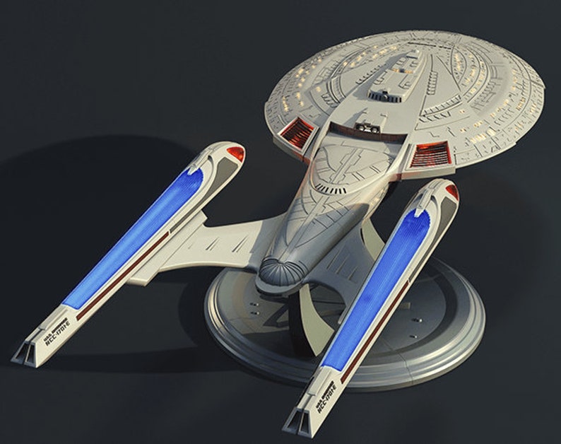 USS Enterprise 1701-E STL File, 3D Model, 3D Print Model, Movie Lover ...