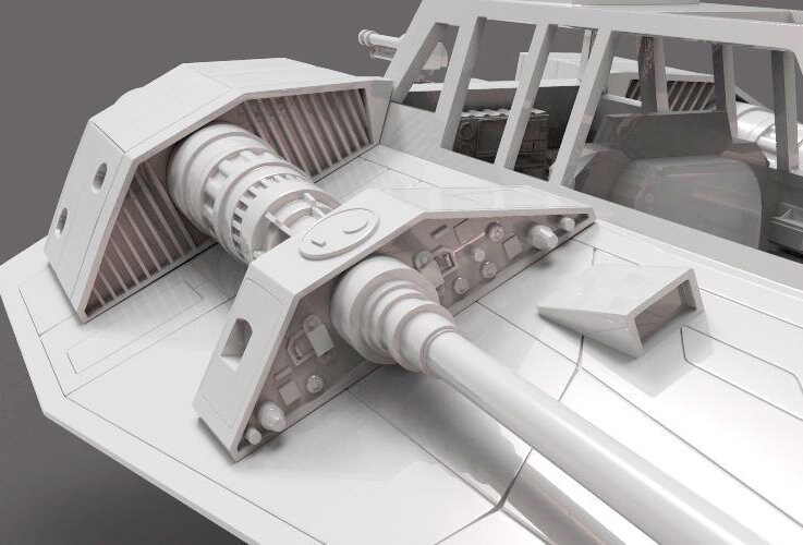 Star Wars T47 Air Speeder STL File, 3D Model, 3D Print Model, Movie ...