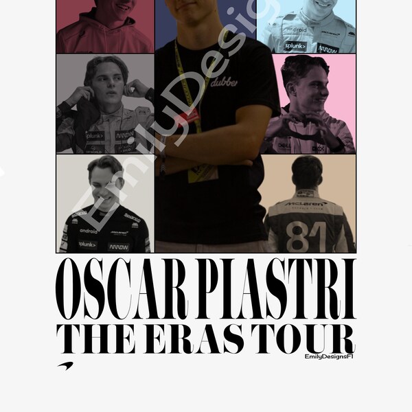 Oscar Piastri Mclaren Poster - Etsy